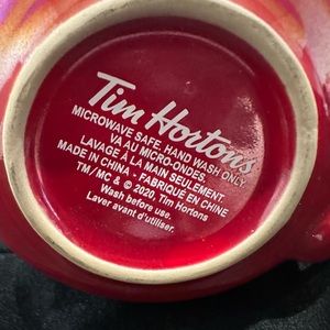tim hortons | Kitchen | Tim Hortons 220 Iridescent Red Coffee Tea Mug 2 ...